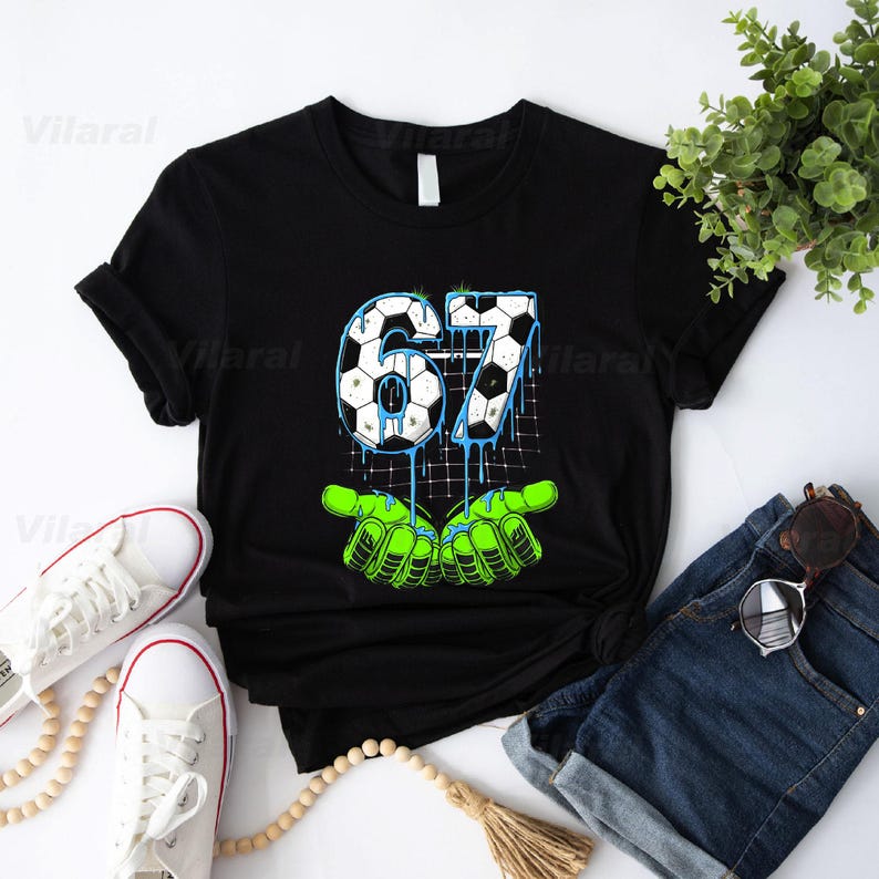 Soccer 67 Six Seven Funny Gen Alpha Meme Drip Png, Soccer 67 Meme Png ...