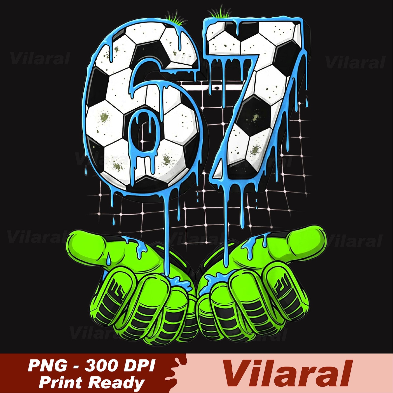 Soccer 67 Six Seven Funny Gen Alpha Meme Drip Png, Soccer 67 Meme Png ...