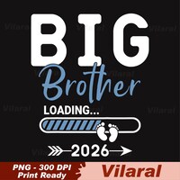 SVG Big Brother Loading Svg, Big Bro Svg, Heat Press Art, Decor, Vector ...