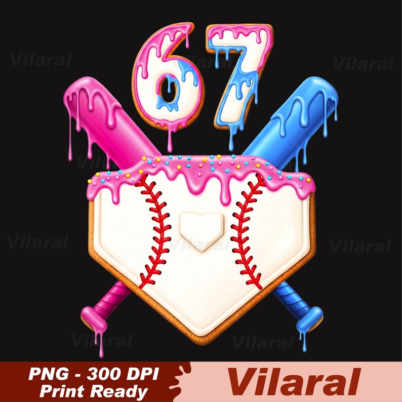 6 7 Baseball Dripping Six Seven Gen Alpha Slang Png, Baseball Drip ...