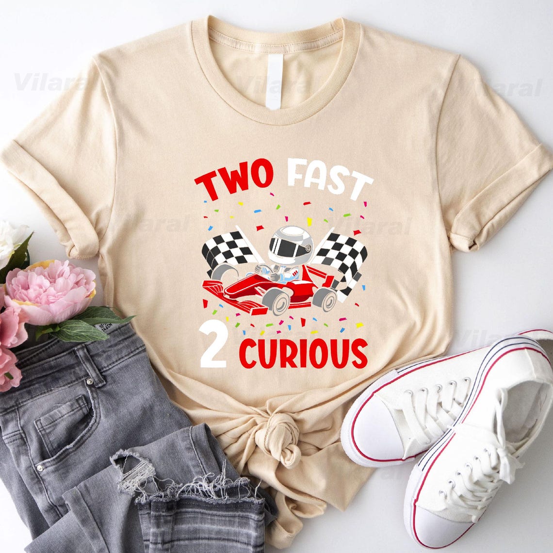 Two Fast 2 Curious 2nd Birthday Two Years Old Car Racing Png, Two Fast ...