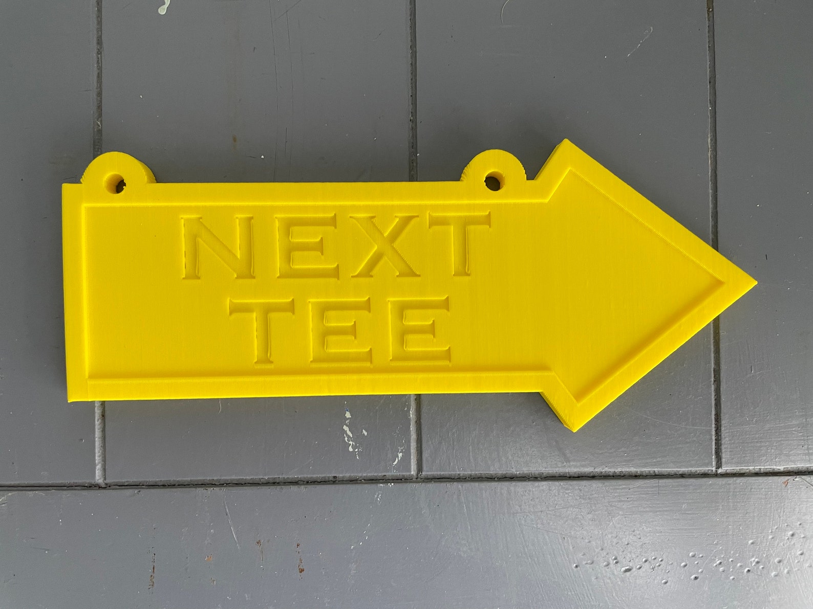 Disc Golf Next Tee Sign: Reversible Arrow Marker - Etsy