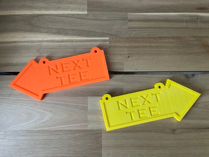 Disc Golf Next Tee Sign: Reversible Arrow Marker - Etsy
