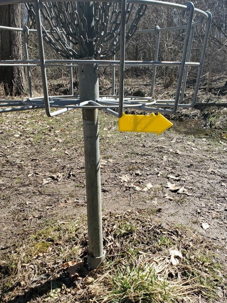 Disc Golf Basket Sign- Frisbee Golf Basket Sign - Frisbee Golf - Frolf ...