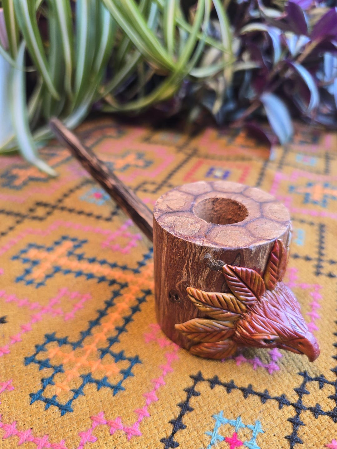 Large Ayauassca Vine Eagle Energy Mapacho Smoking Pipe - Etsy