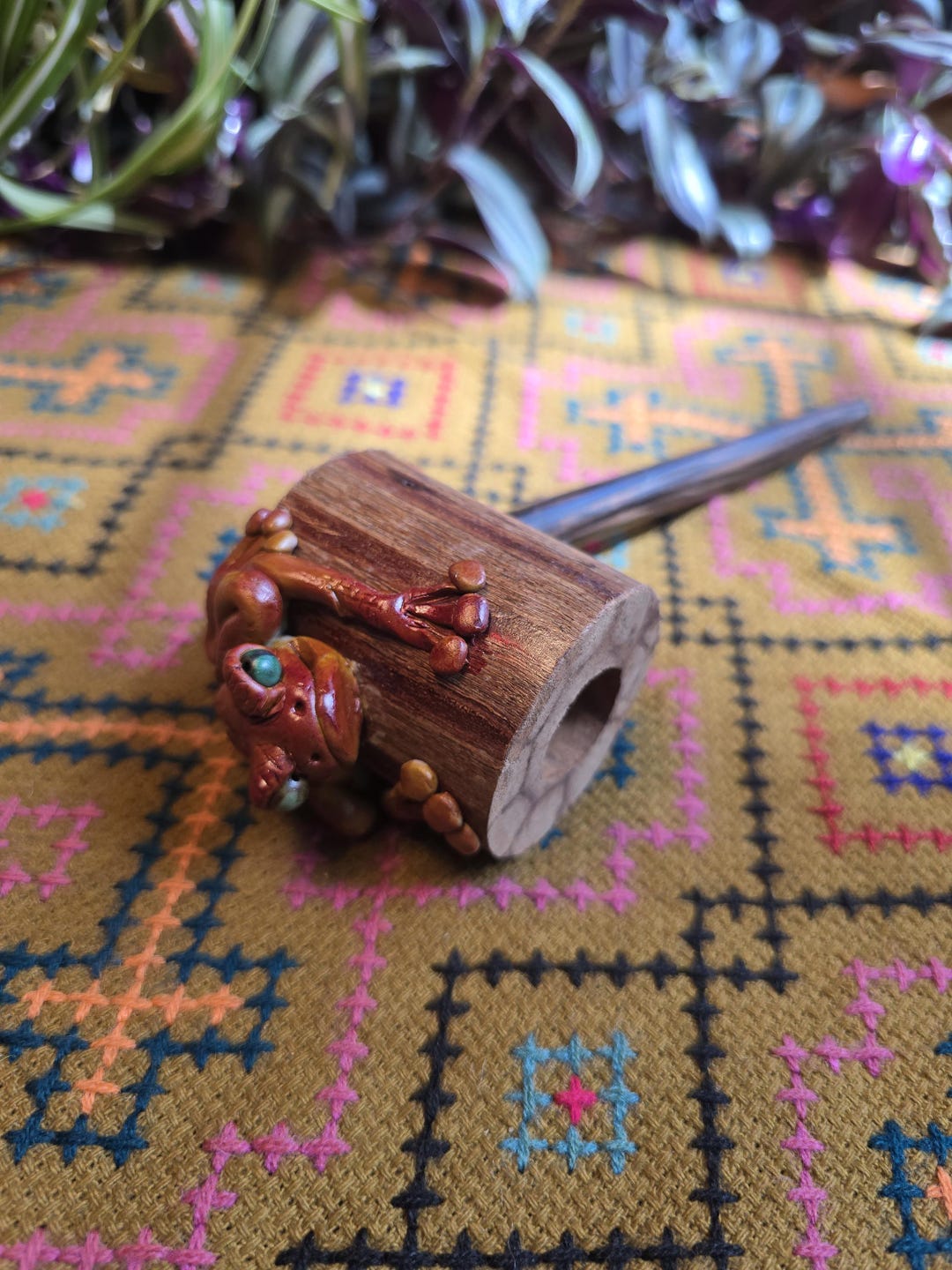 Large Ayauassca Vine Frog Energy Mapacho Smoking Pipe - Etsy