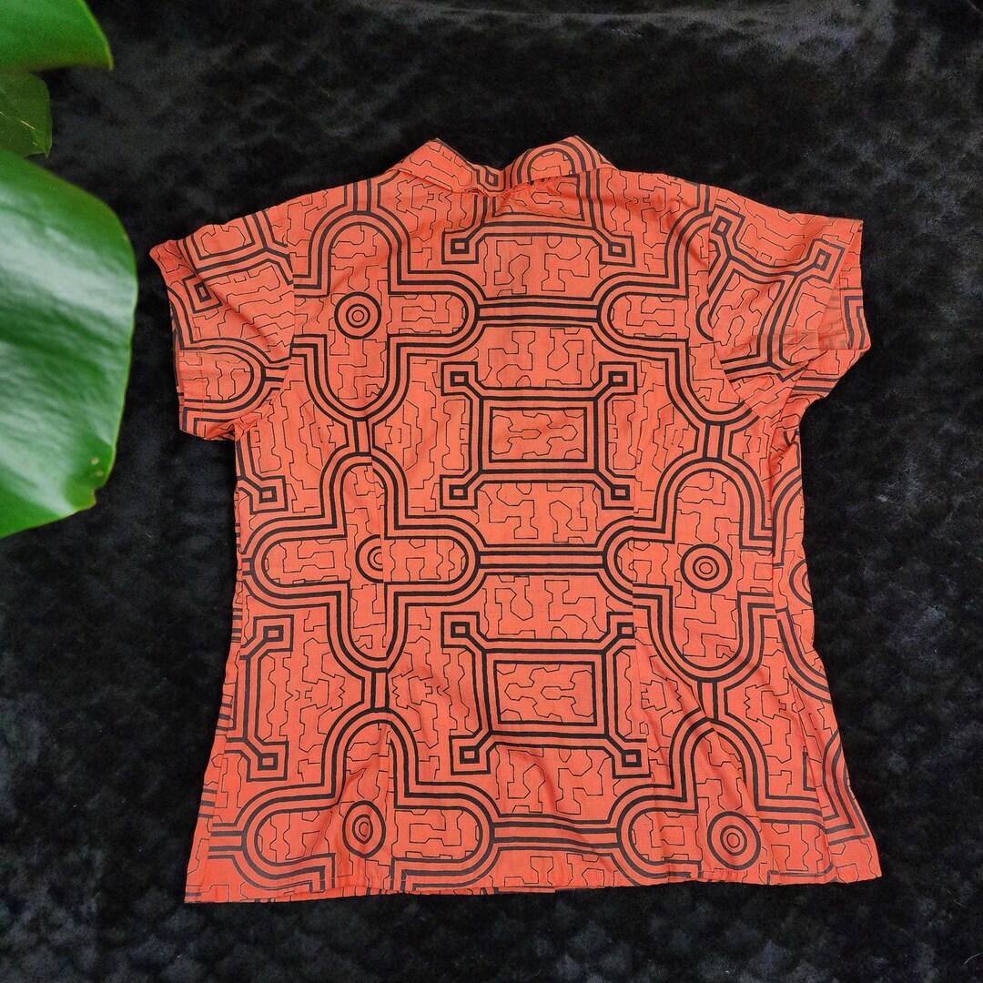 Women's Shipibo Shirt- Hand Printed for Ceremonies - Etsy