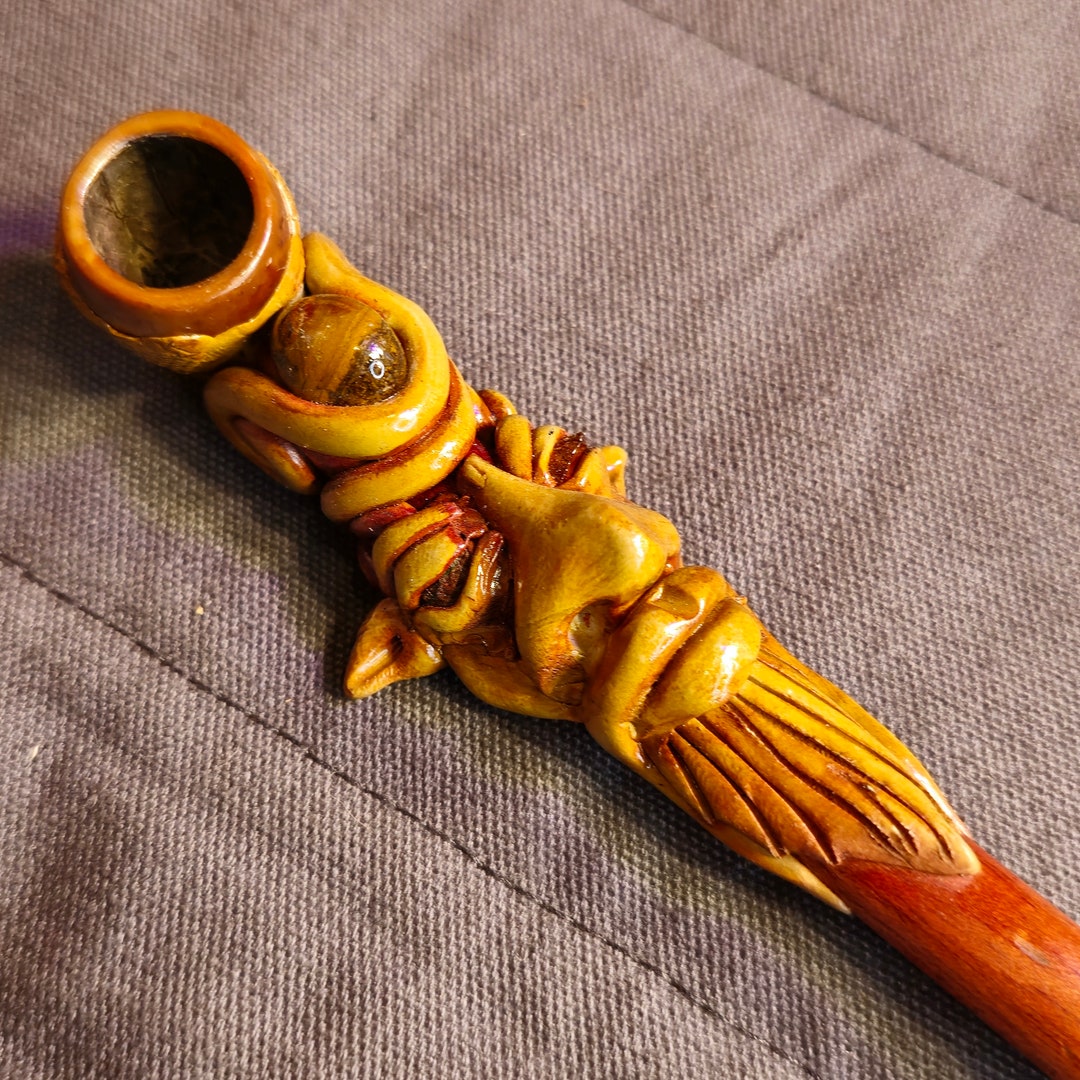 Medium "hapé God" Mapacho Smoking Pipe - Etsy