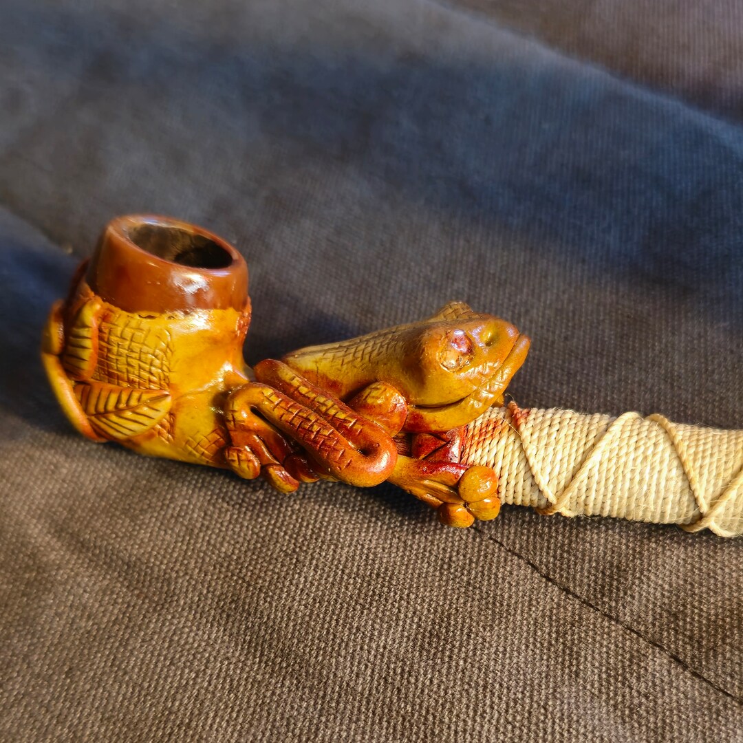 Medium Frog Mapacho Smoking Pipe - Etsy