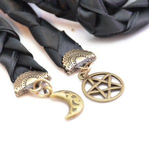 Divinity Braid Black Wiccan Moon Fairy Wedding Handfasting Cord # ...