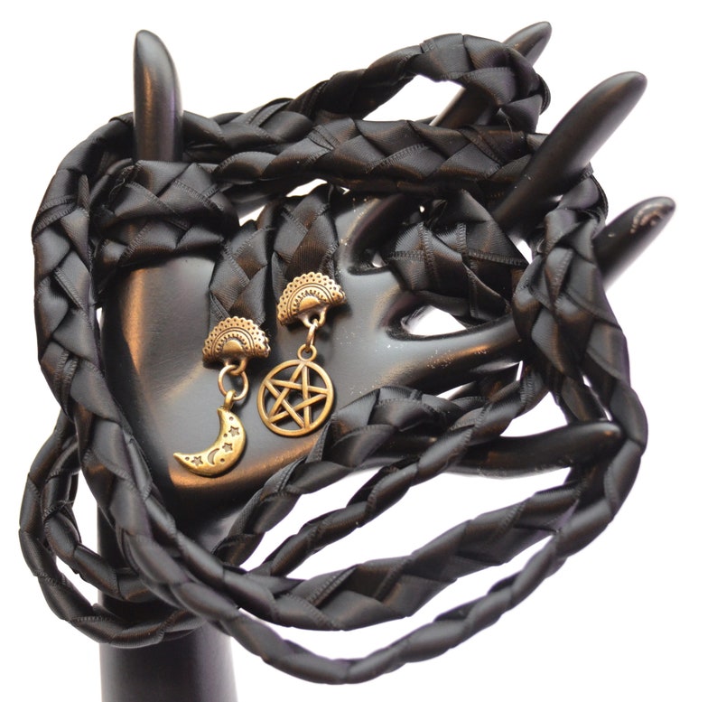 Divinity Braid Black Wiccan Moon Fairy Wedding Handfasting - Etsy