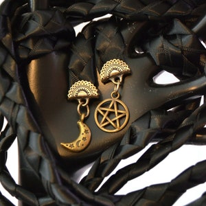 Divinity Braid Black Wiccan Moon Fairy Wedding Handfasting Cord # ...