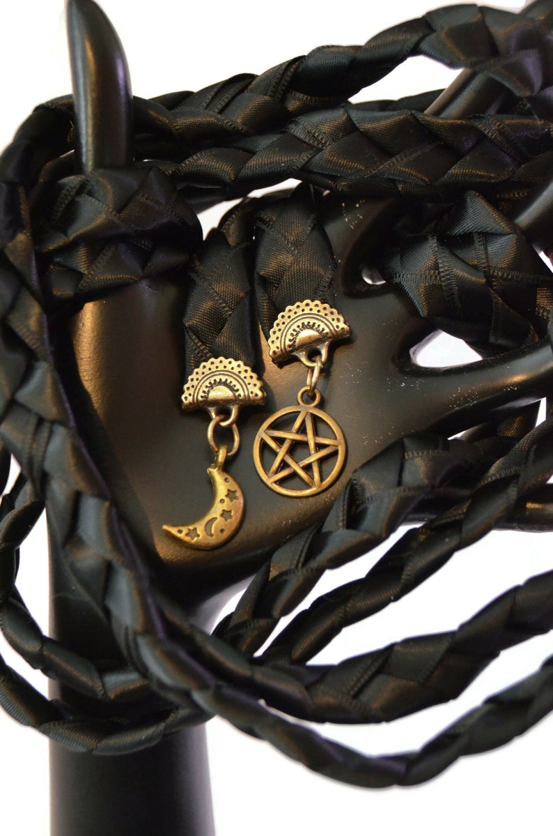 Divinity Braid Black Wiccan Moon Fairy Wedding Handfasting - Etsy