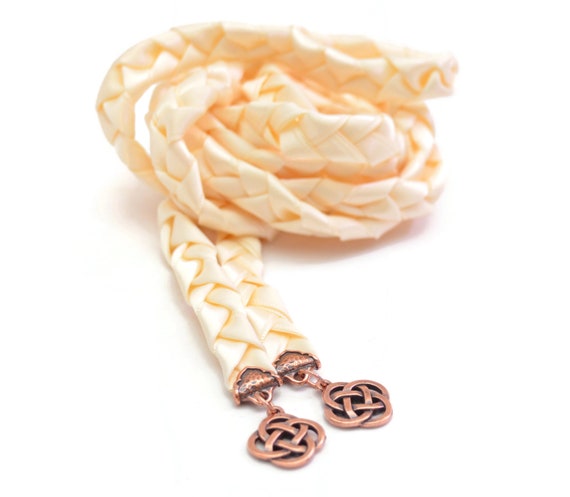 Divinity Braid Ivory Copper Celtic Knot Wedding Handfasting | Etsy