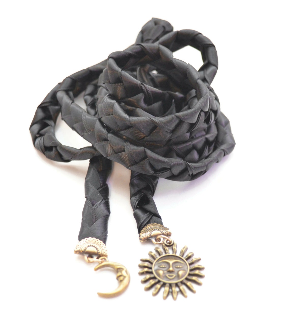 Divinity Braid Black Wiccan Bronze Sun & Moon Wedding - Etsy