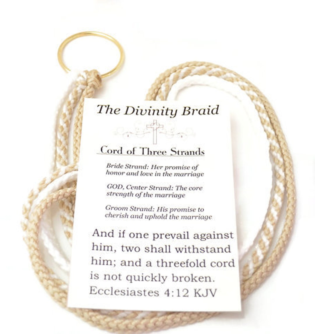 Pearl Theme Divinity Braid Cord of Three Strands #wedding #cordofthree ...