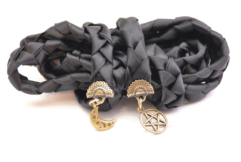 Divinity Braid Black Wiccan Moon Fairy Wedding Handfasting - Etsy