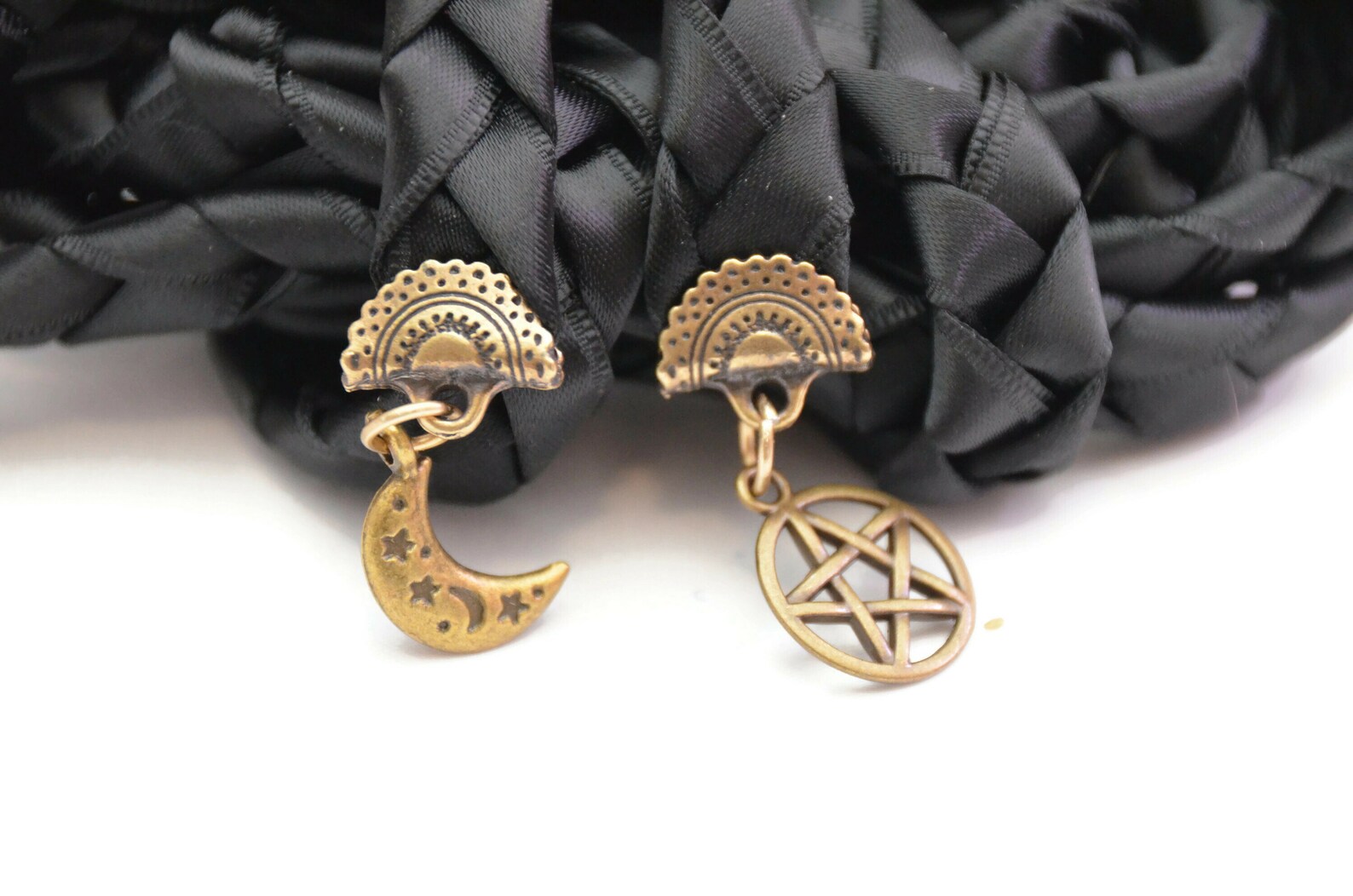Divinity Braid Black Wiccan Moon Fairy Wedding Handfasting Cord # ...