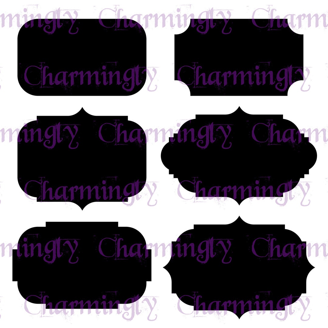 Plaques2 for Design, Etching, Accent, Decorative Plaque Shapes in SVG ...