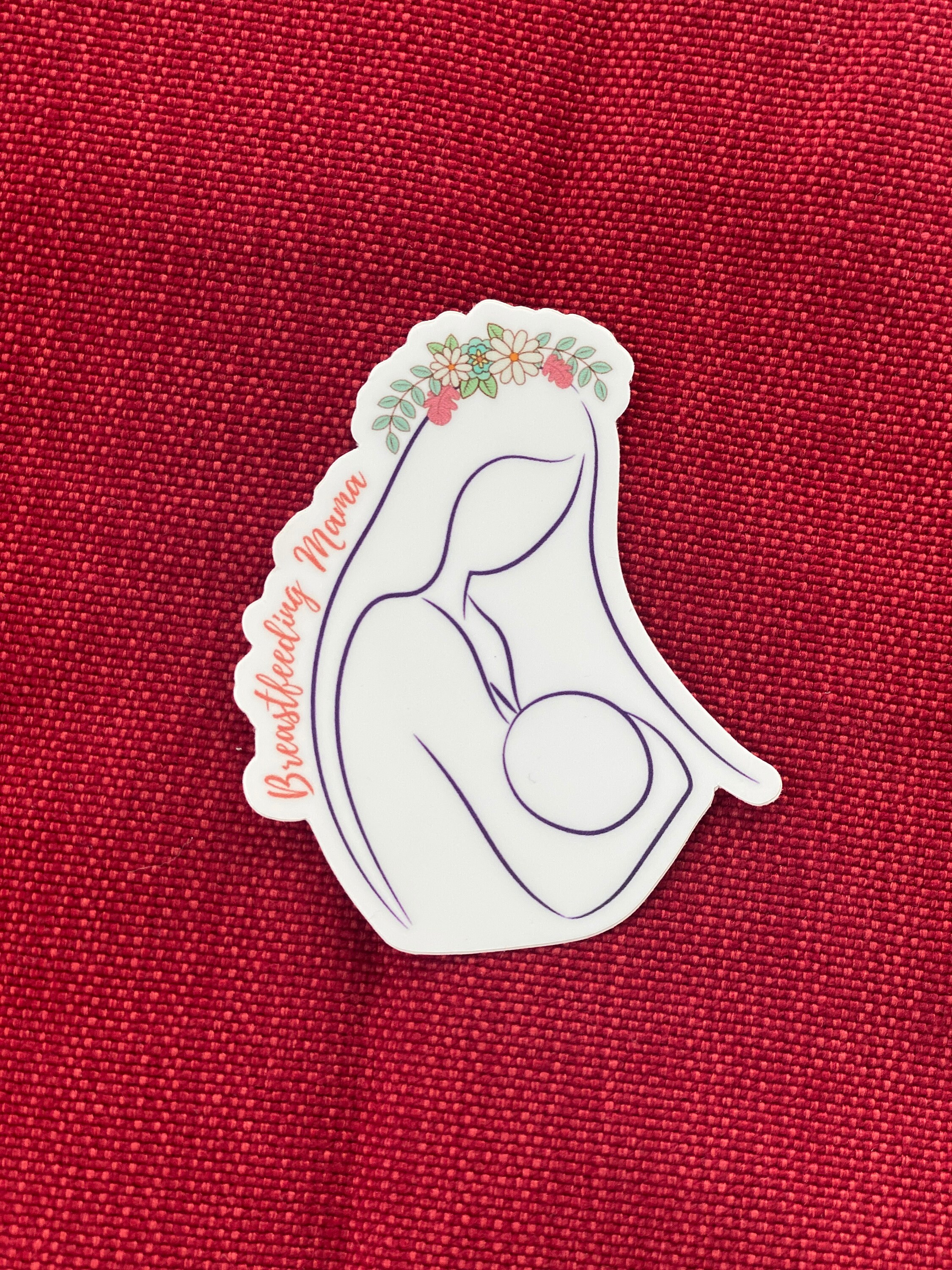 Breastfeeding Mama Sticker Floral Sticker Vinyl Water Bottle - Etsy