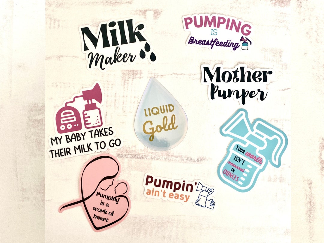 Pumping Mom Sticker Pack Sticker Pack Mom Stickers - Etsy