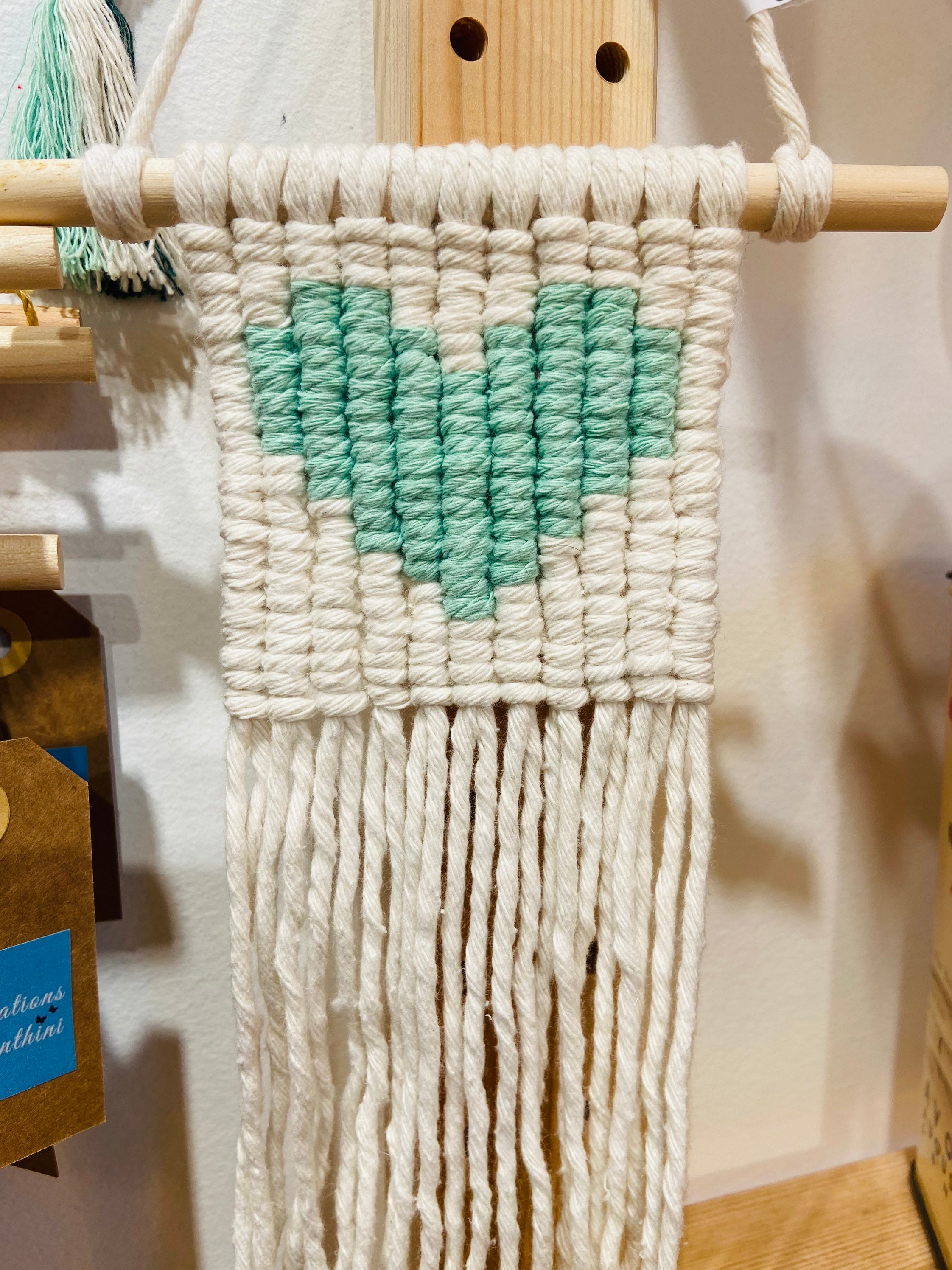 Mini Pixel Art Macrame Hanging - Etsy