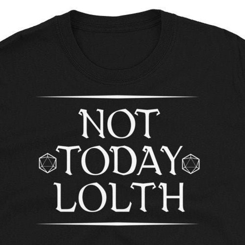 Not Today Lolth Shirt Evil Spider Queen Shirt D&D Lolth - Etsy