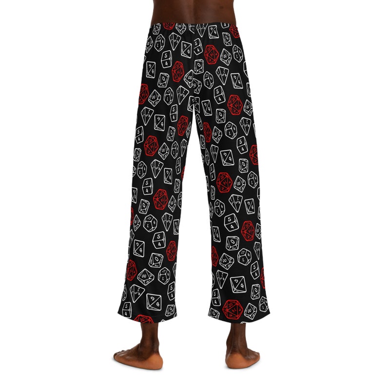 Dungeon and Dragons Pajama Pants, D20 Dice Pajama Pants for Men, RPG ...