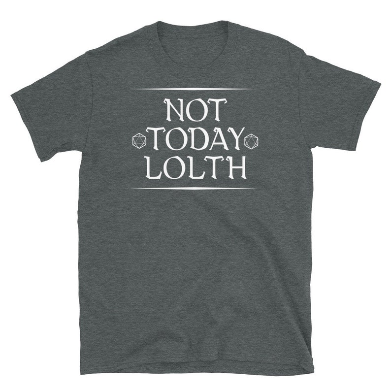 Not Today Lolth Shirt Evil Spider Queen Shirt D&D Lolth | Etsy