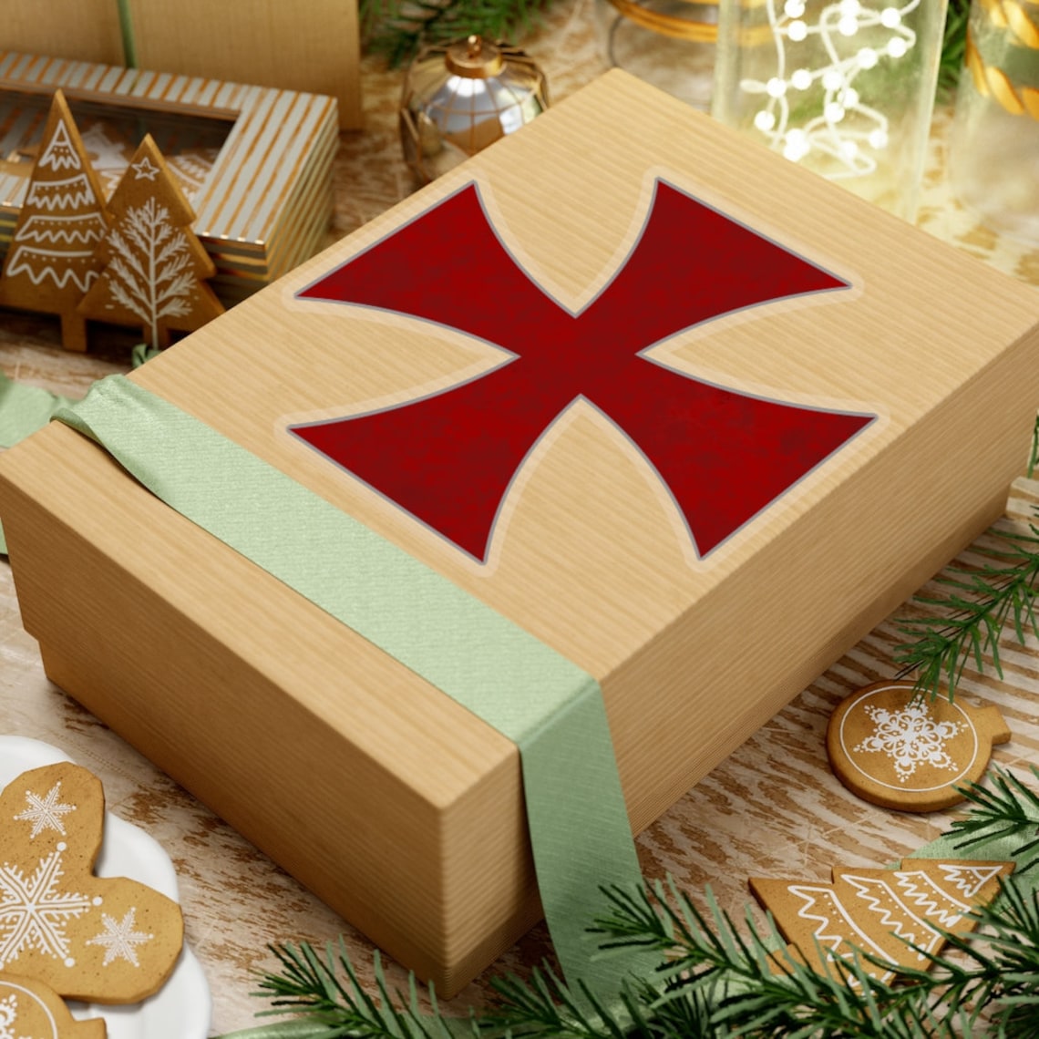 Knight Templar Crusader Cross Sticker Templar Cross Sticker | Etsy