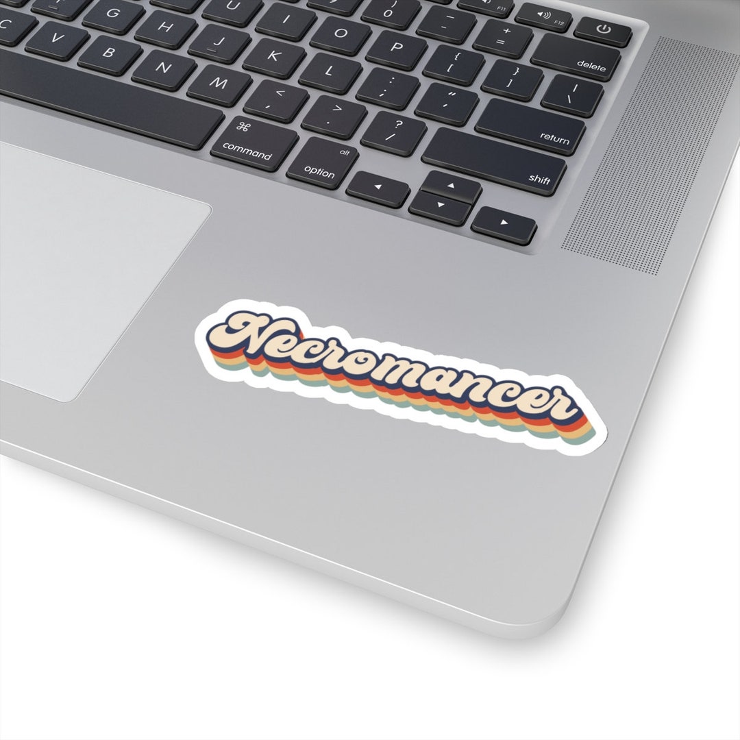 Vintage Necromancer Class Sticker, Retro 70s Necromancer Gamer Gift, D ...
