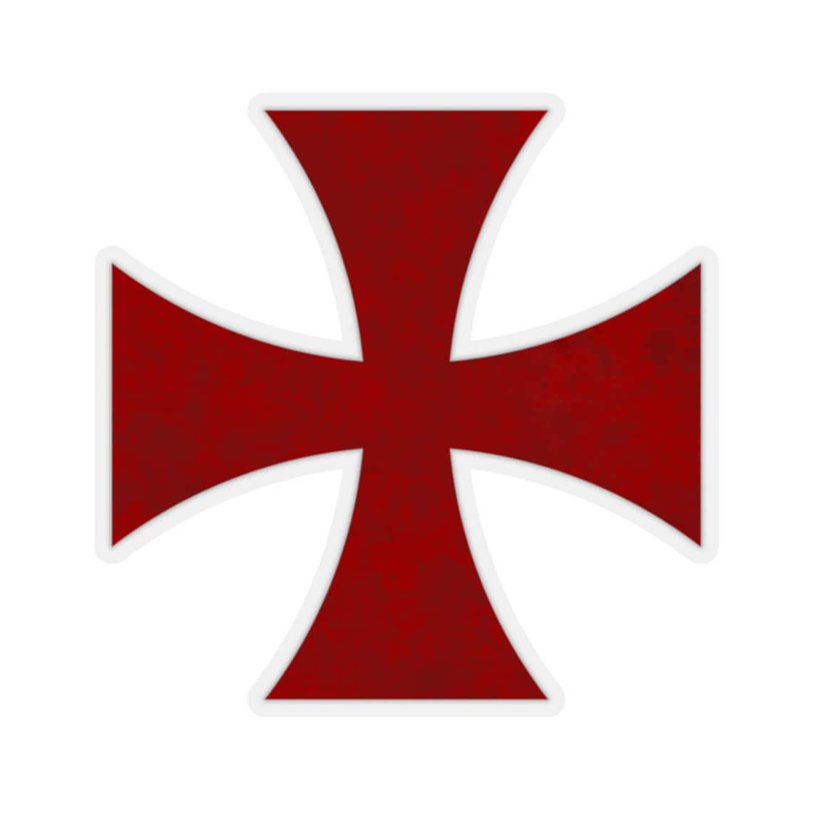 Knight Templar Crusader Cross Sticker Templar Cross Sticker - Etsy