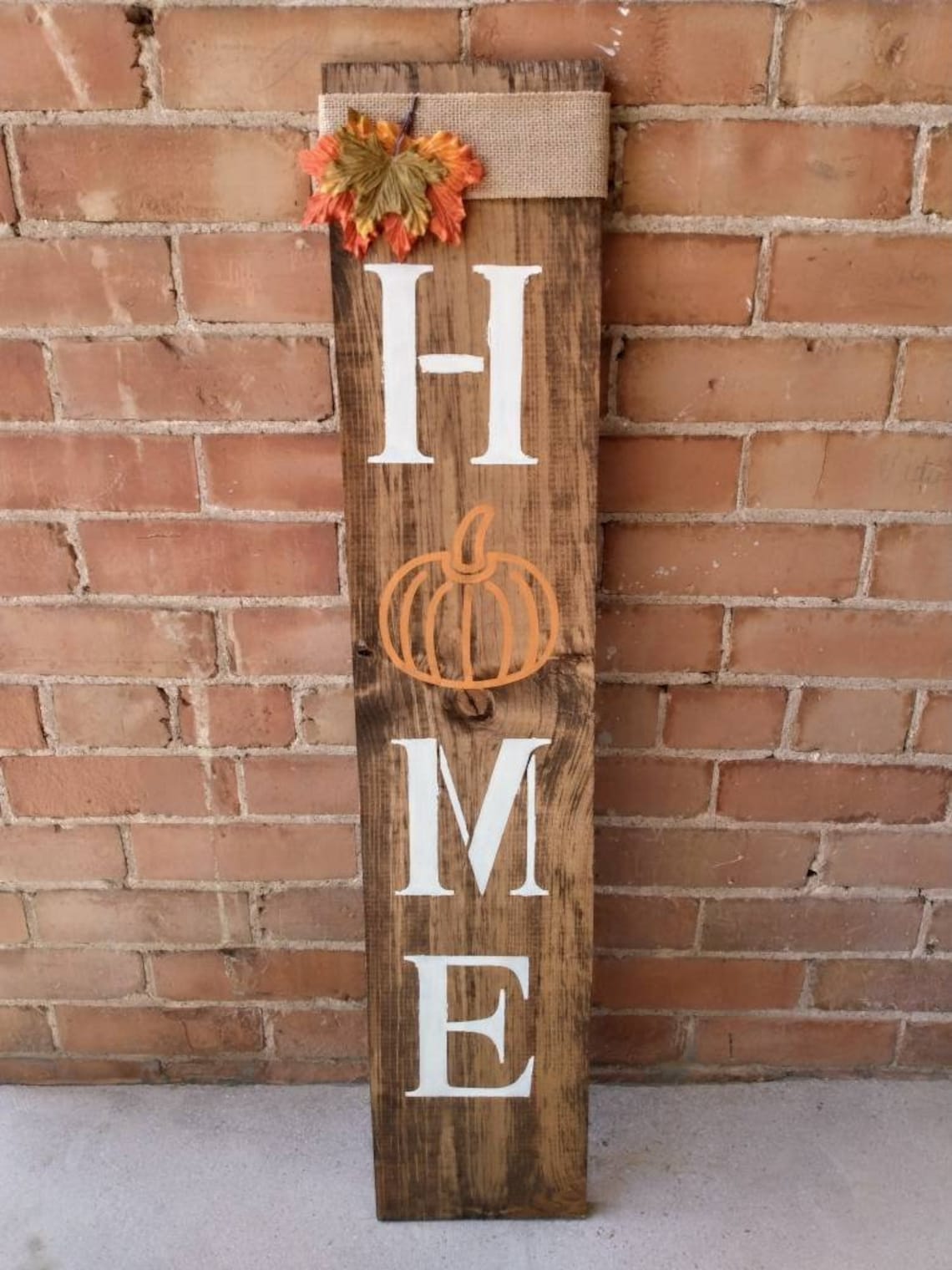 Fall Porch Leaner Fall Welcome Sign Pumpkin Home Sign | Etsy