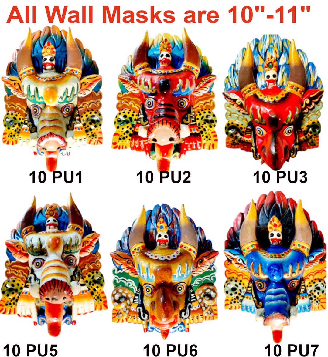 QT S CHEPPU Wall Hanging Wooden Mask Protective Deity Tibetan Nepal ...