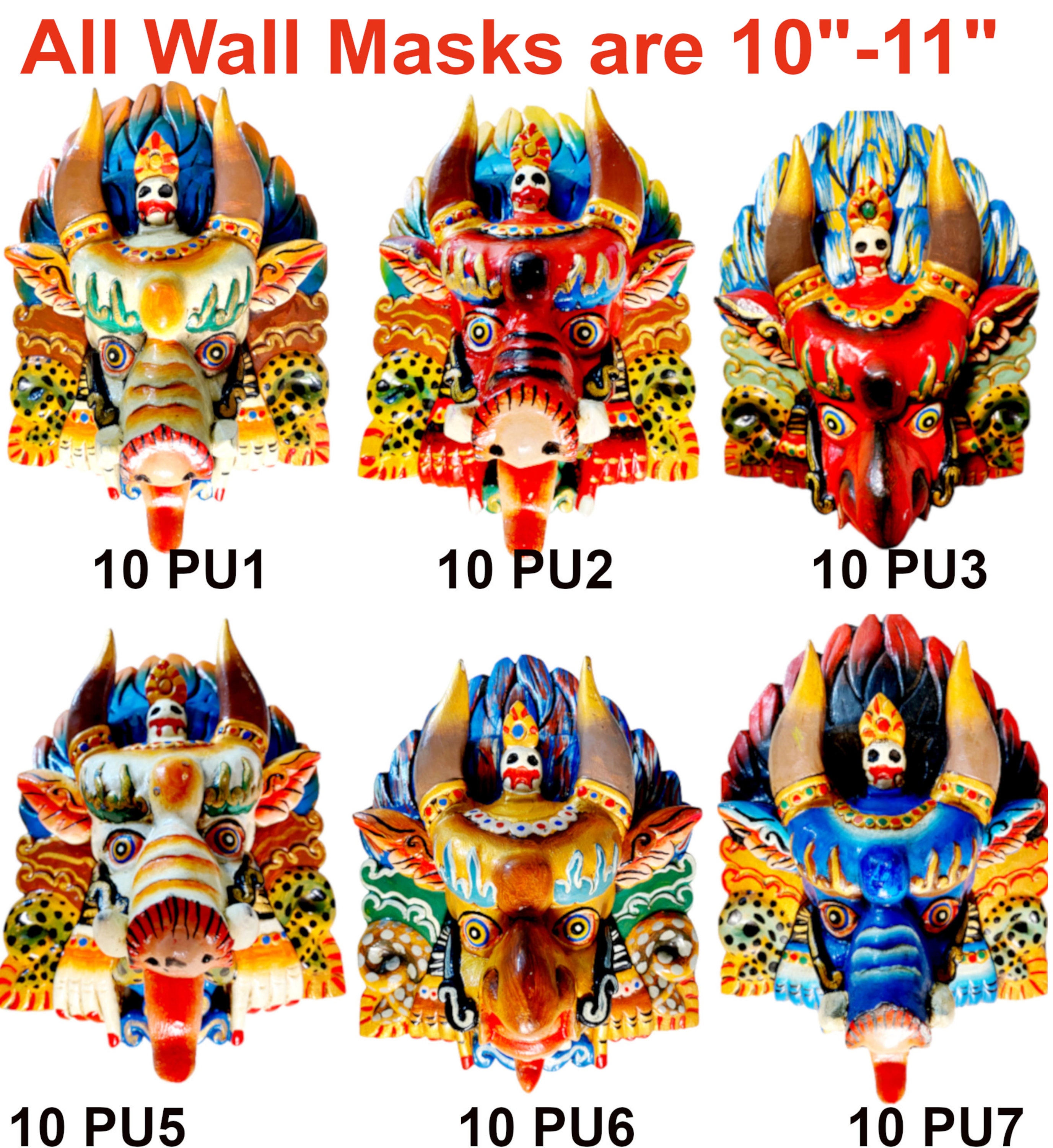 QT S Garuda Sculpture Wall Hanging Wooden Mask Protective Deity Tibetan ...