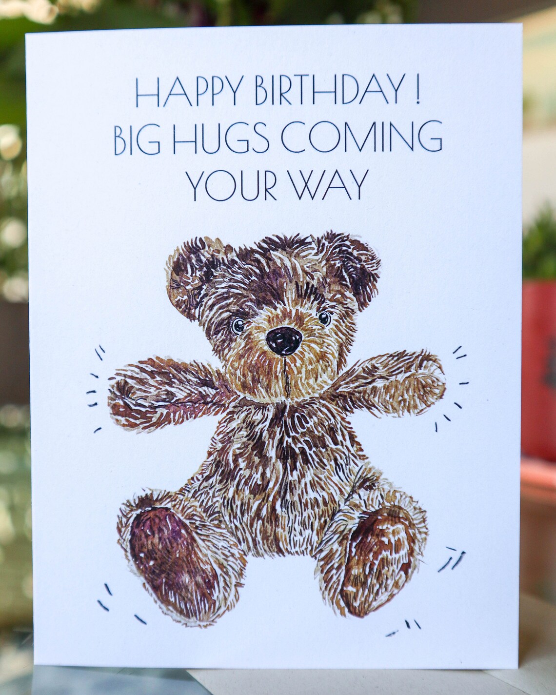 Bear Hugs Happy Birthday Card | Etsy