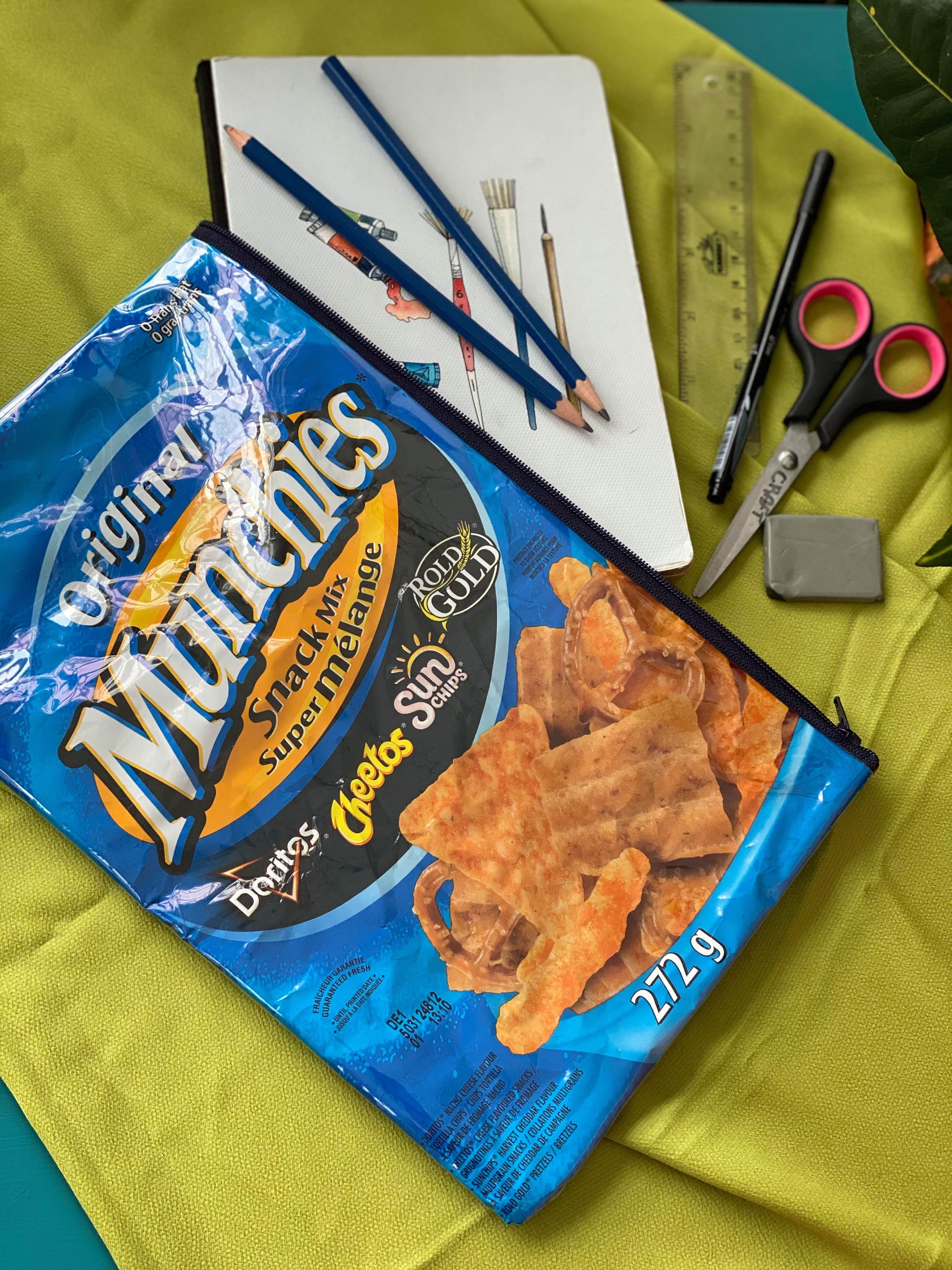 Party Mix / Munchies Upcycled chip bags | Etsy