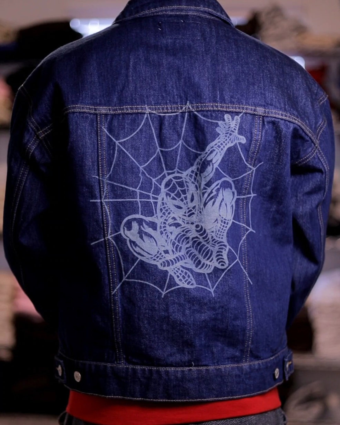 Spidey Laser Engraved/etched Denim Jacket - Etsy