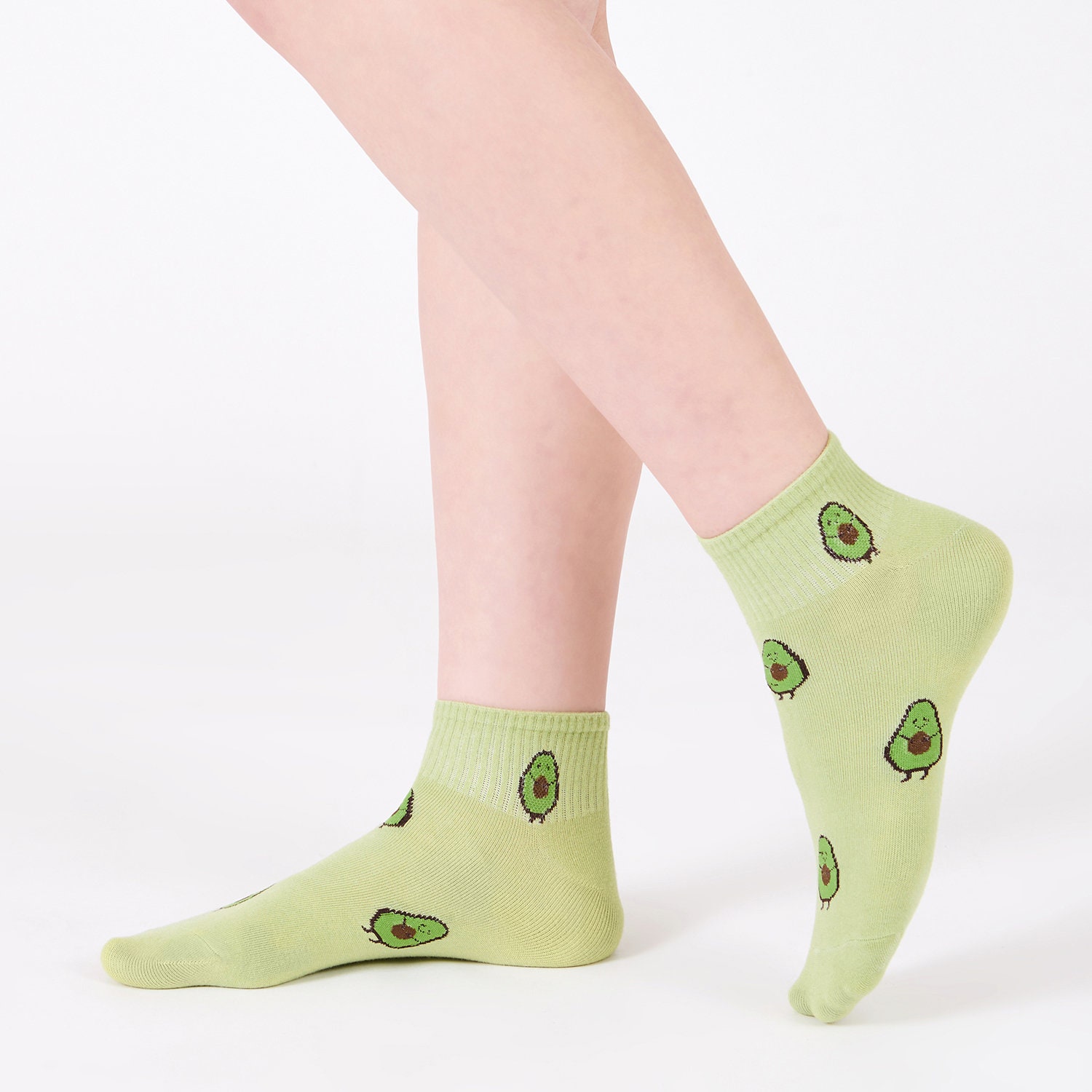 Avocado Pattern Ankle Socks Cute Socks Gift for Her - Etsy
