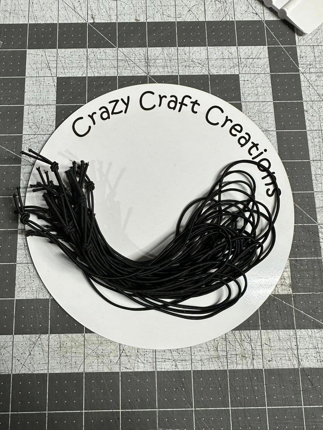 Elastic Cord 2mm Thick, Elastic Cord, Freshie Cord Elastic, Black ...