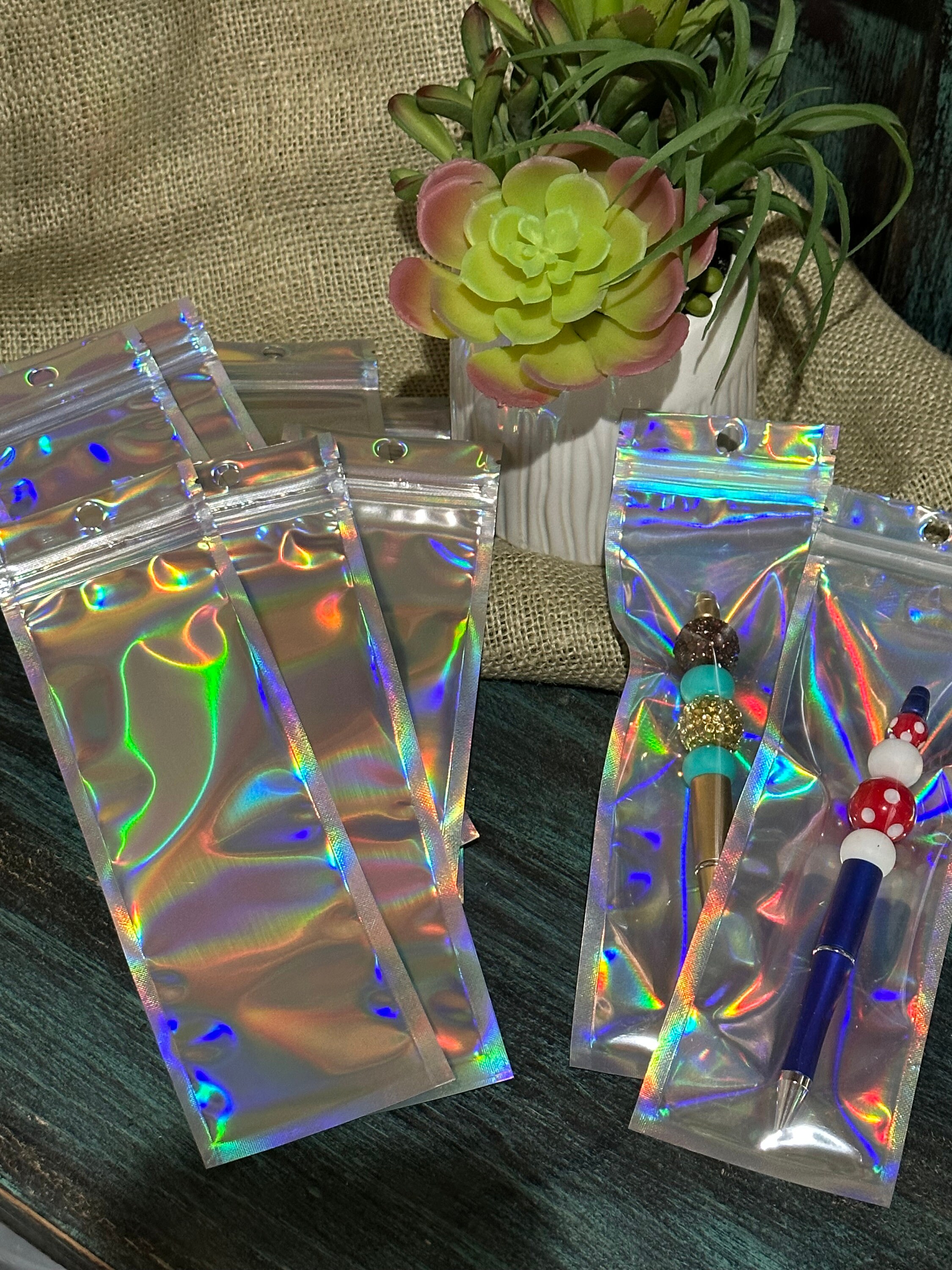 Bags for Bead Pens, Shiny Bags , Hanging Display Bags Beadable Pens ...