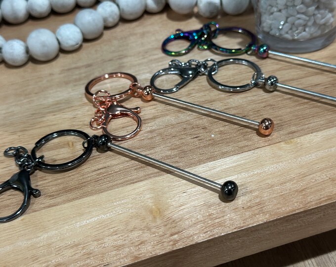 Beadable Keychains Matching Bars , Crafting Blanks, Beadable Blanks ...