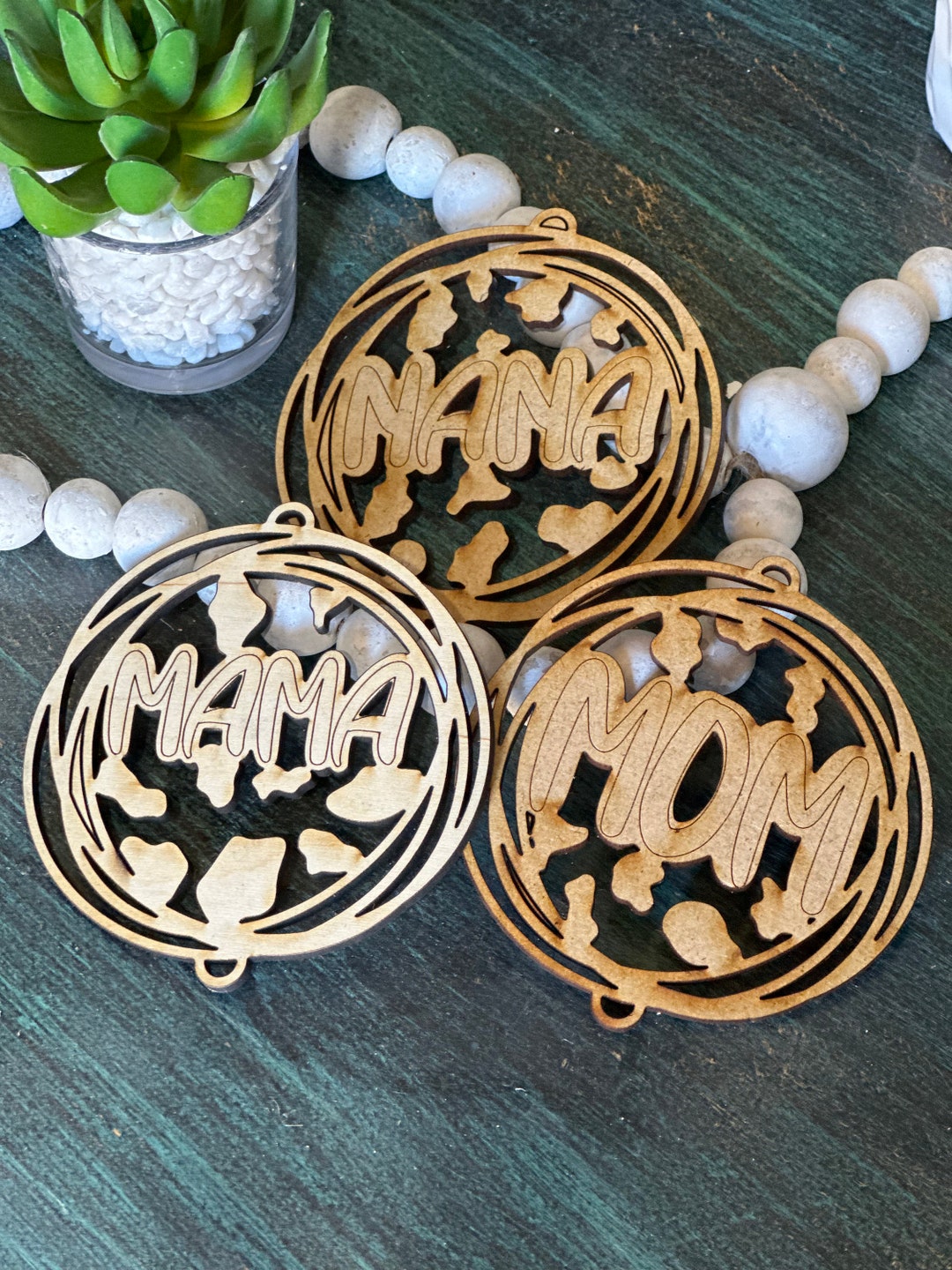 Cow Print Charm DIY / Wooden Car Charms / Unfinished / DIY / Blank ...