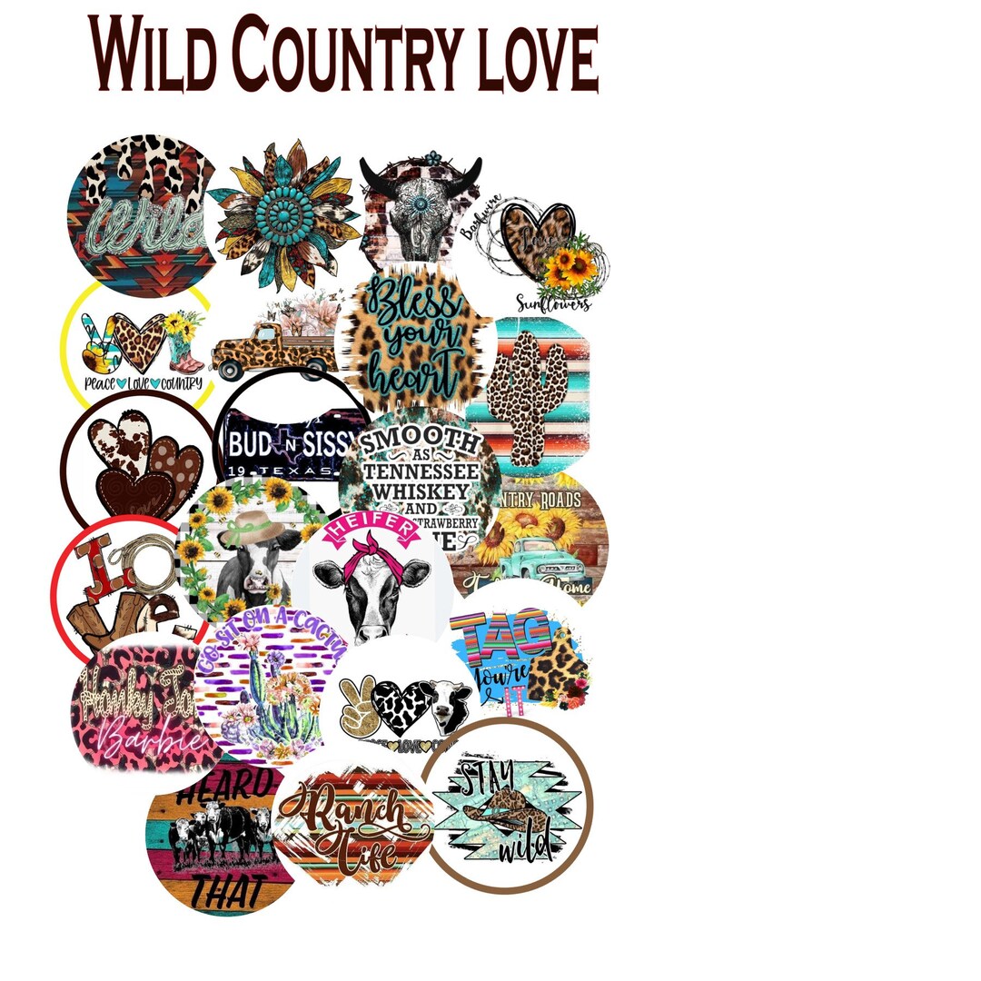Wild Country Love Cardstock Rounds Grab Bag, Country Cardstock ...
