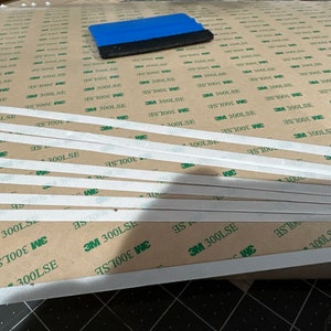 3M 300 LSE Double Sided Adhesive Tape SHEETS, Trim Tape, Double Side ...