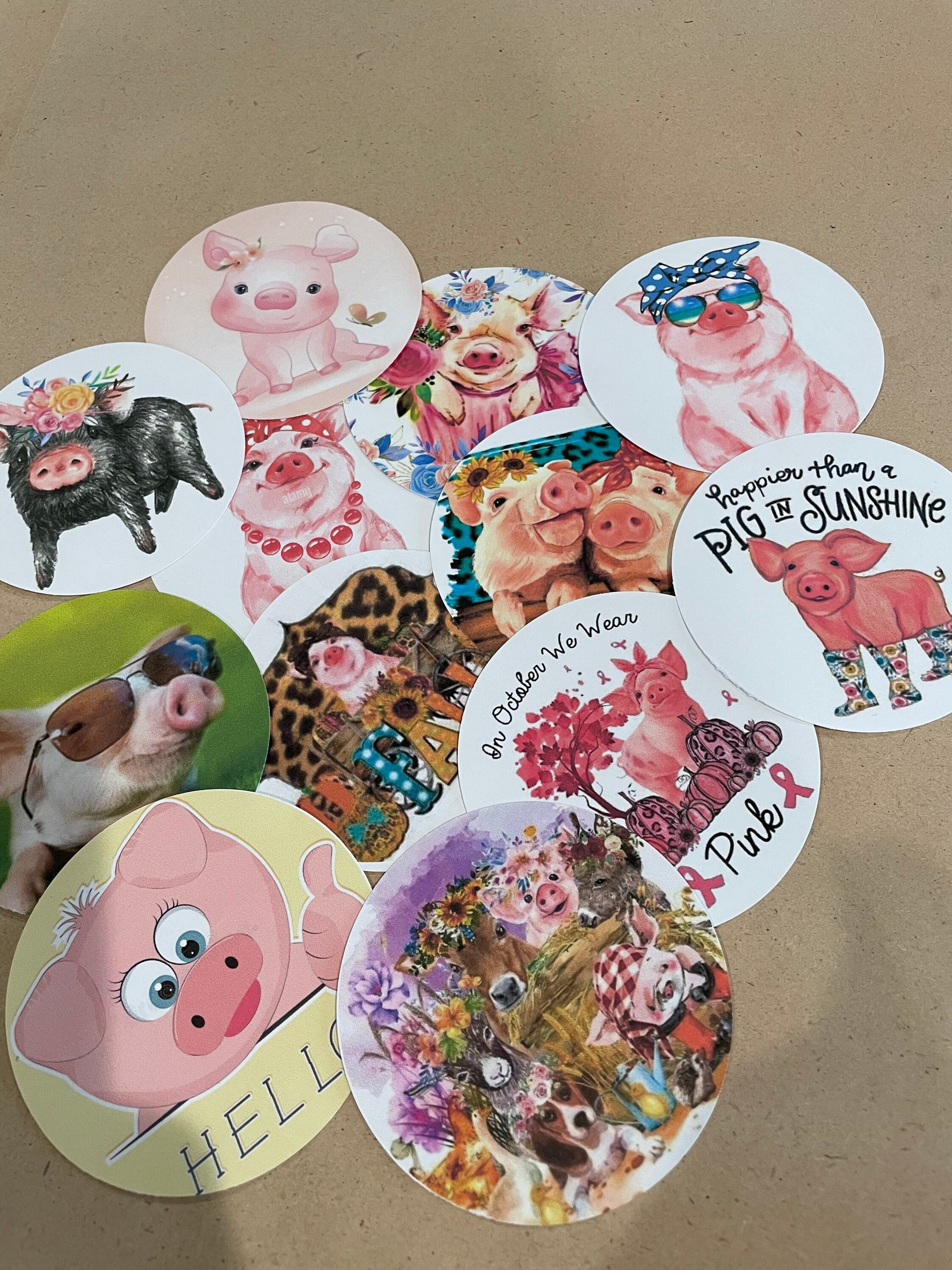 Pigs Cardstock Rounds Grab Bag, Fresheners Cardstock, Cardstock ...