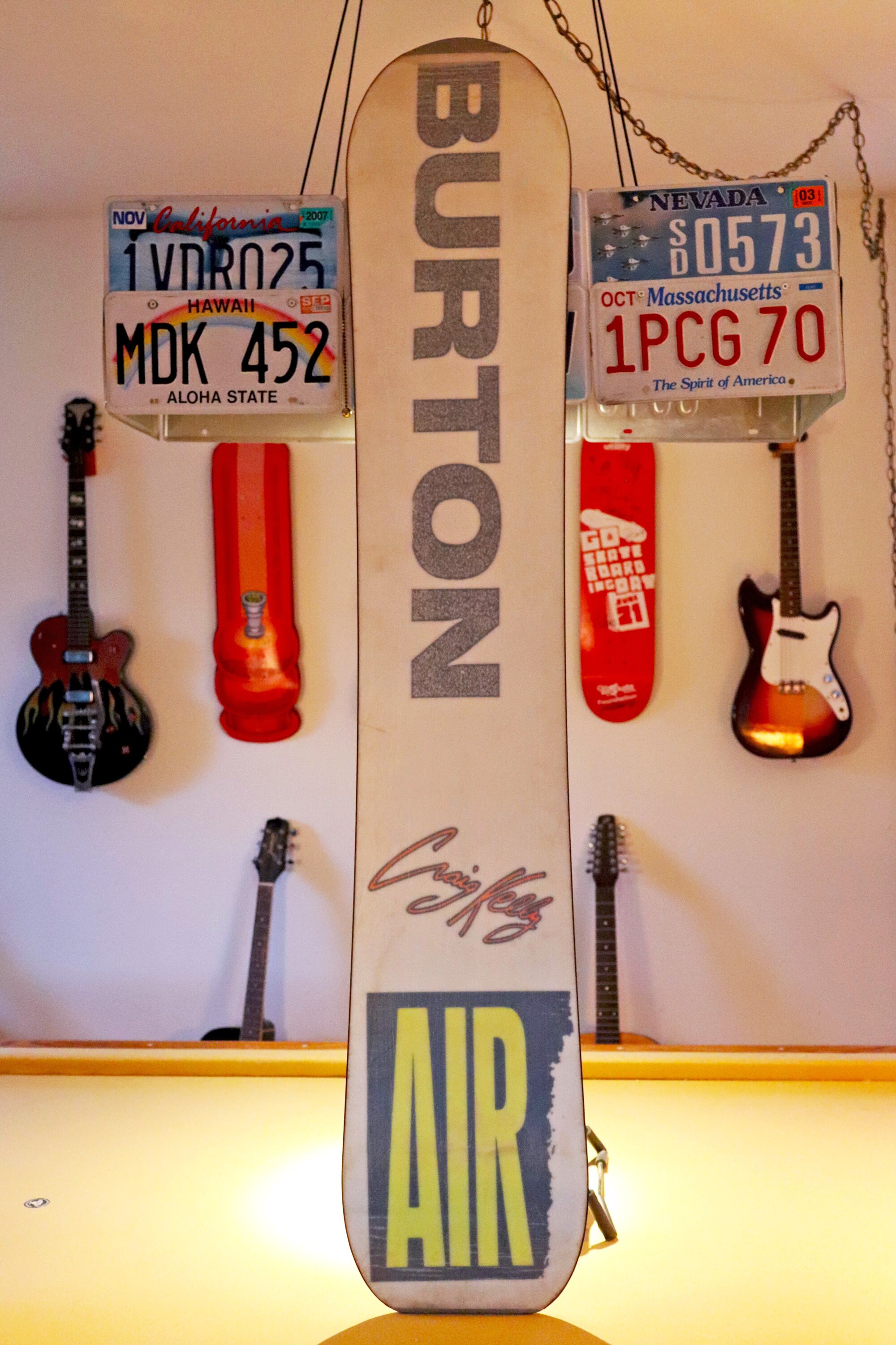 Craig Kelly Burton Air Snowboard - Jim Morrison Mural - Rare Burton ...