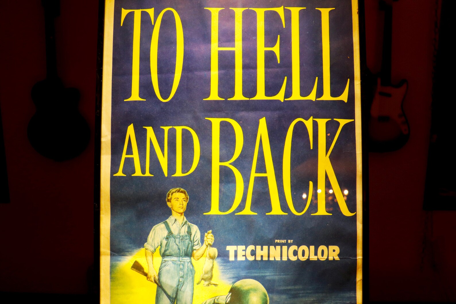 To Hell and Back WW2 1957 Rare Movies Poster and Audie Murphy Signature ...