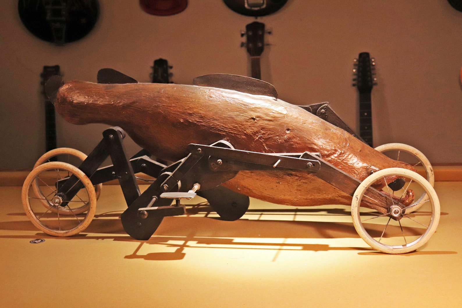 Ron Pippin Fish on Wheels - Mixed Media Art - Steampunk - Vintage Art ...