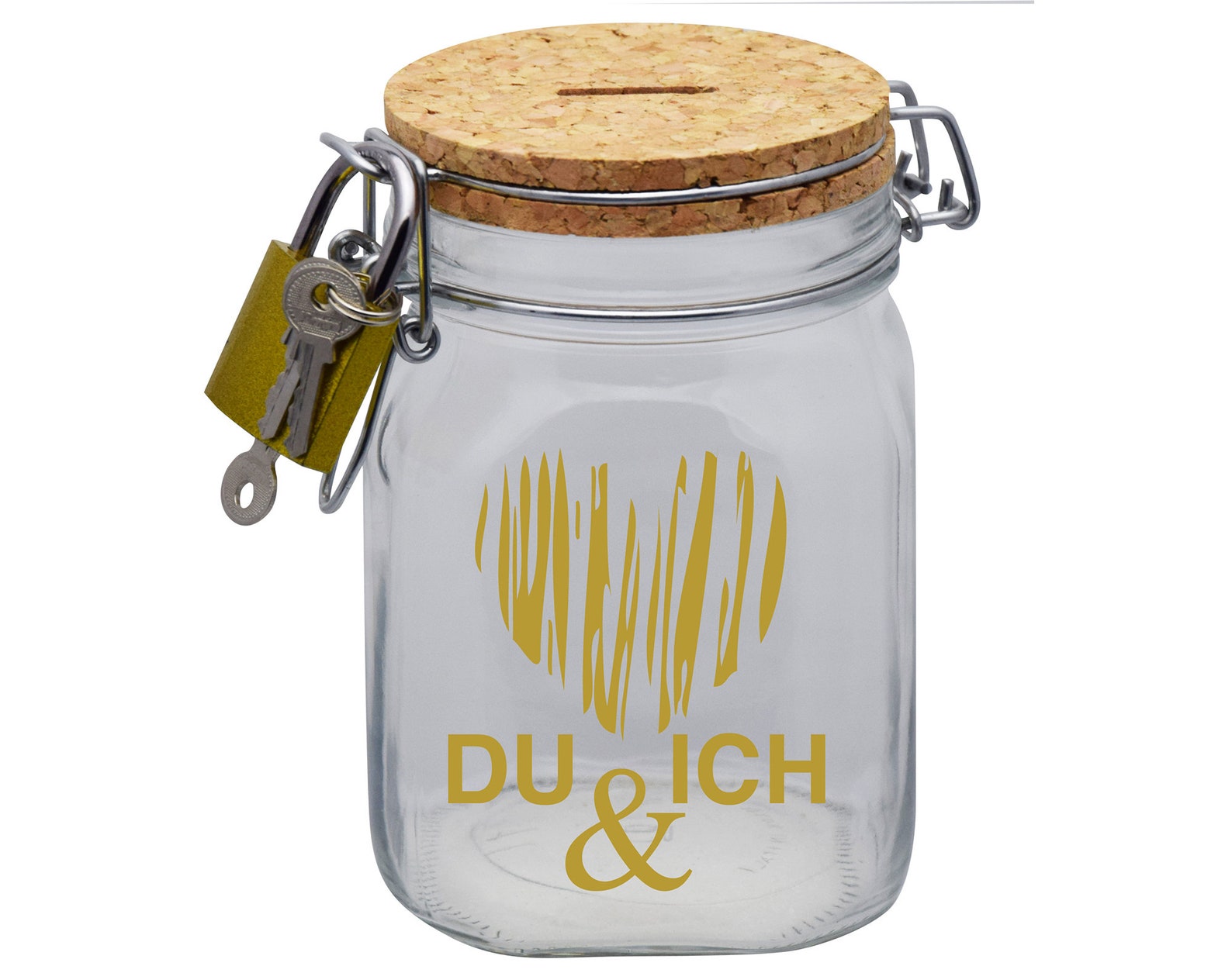 Spardose Geld Geschenk Ideen Du & Ich Transparent Größe L 1 Liter - Etsy.de